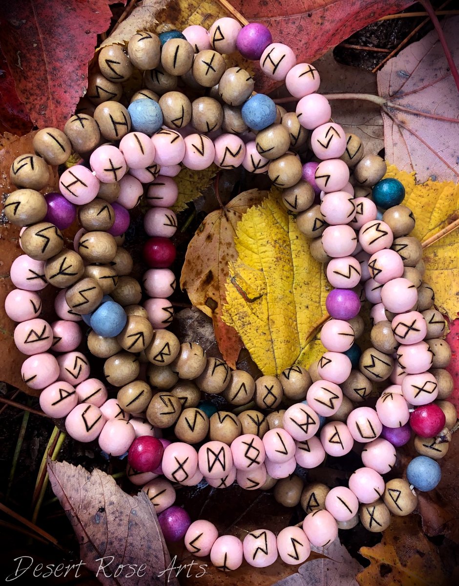 Frigga Femininity Rune Meditation Mala | Desert Rose Arts