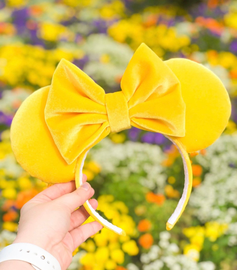 Main Street Ears — Yellow Velvet Ears