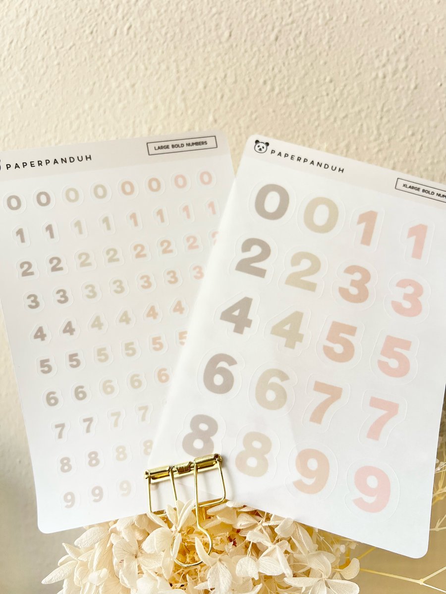 Bold Neutral Numbers | paperpanduh