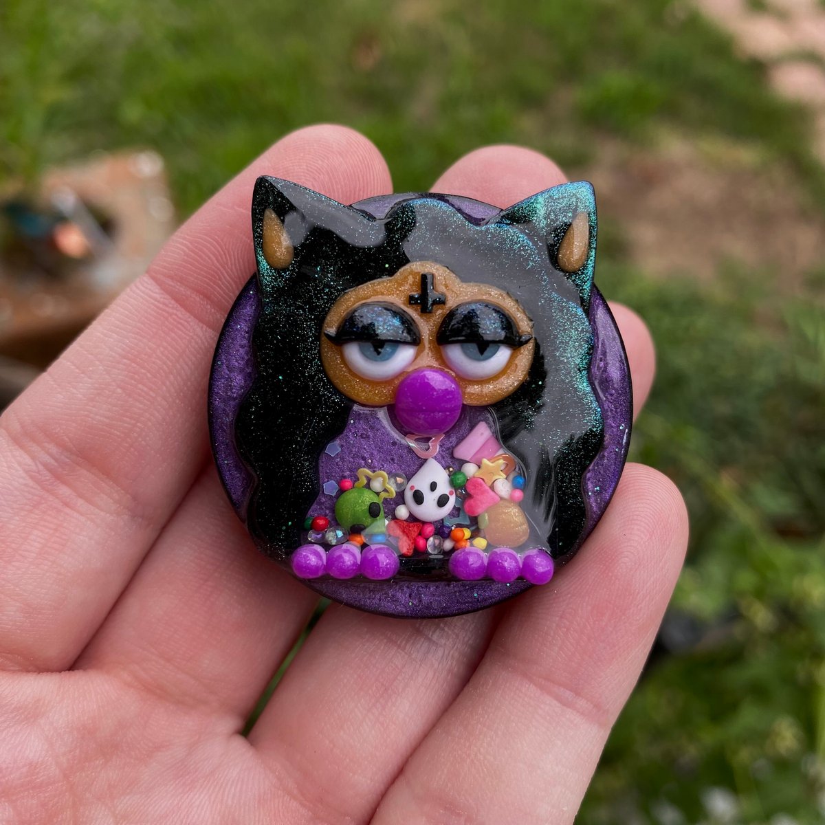 Halloween Furby Phone Grip | Nerdy Little Secrets Halloween Furby Phone Grip | Nerdy Little Secrets