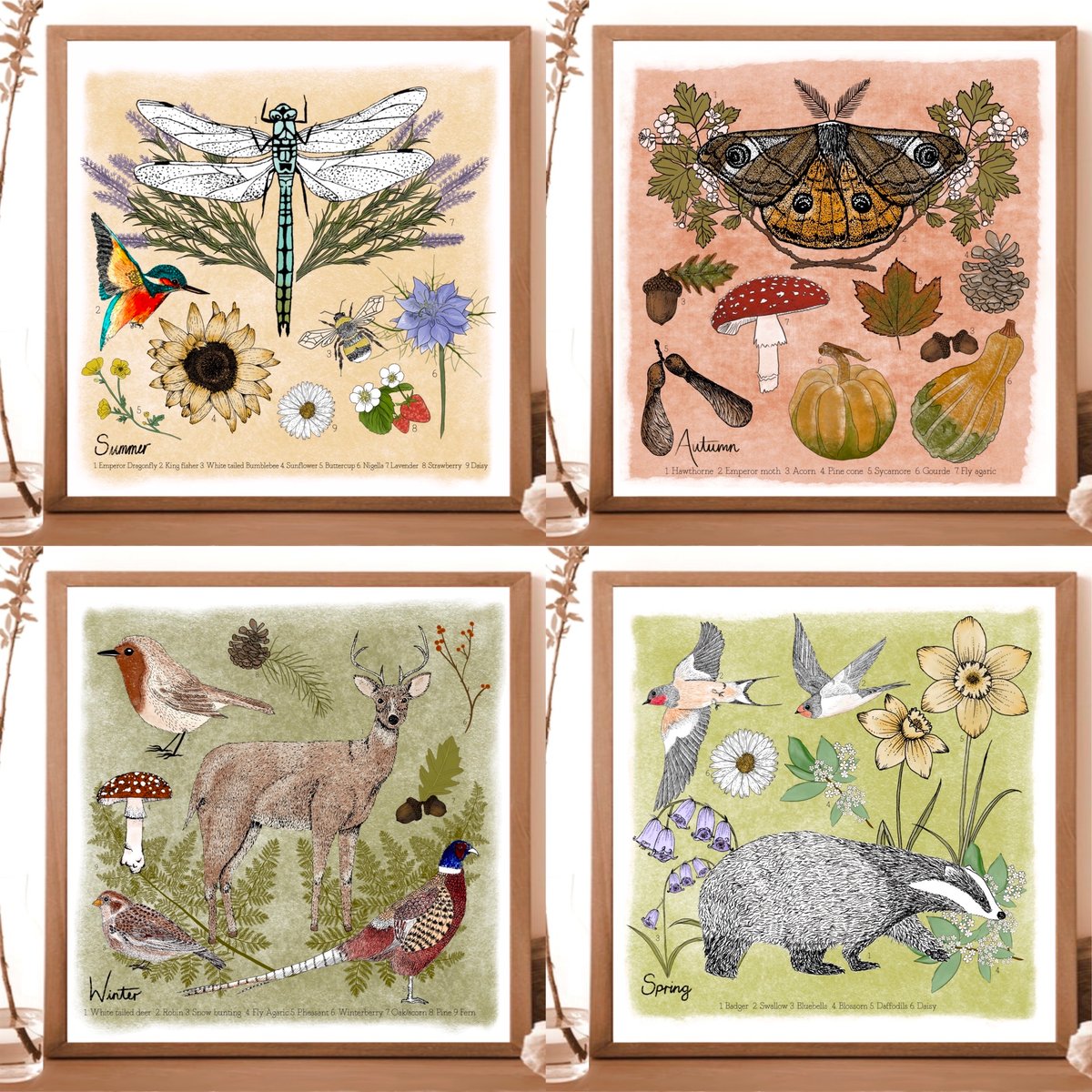 Season prints | Molly Pickle Design