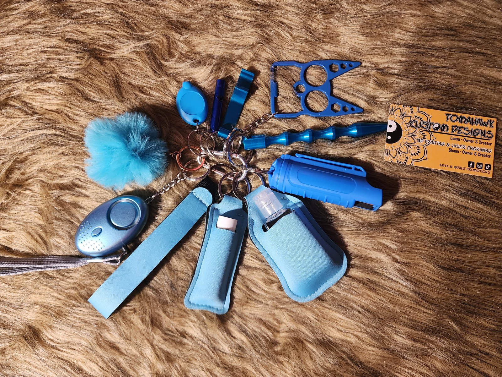 Blue safety set | Tomahawk Custom Designs