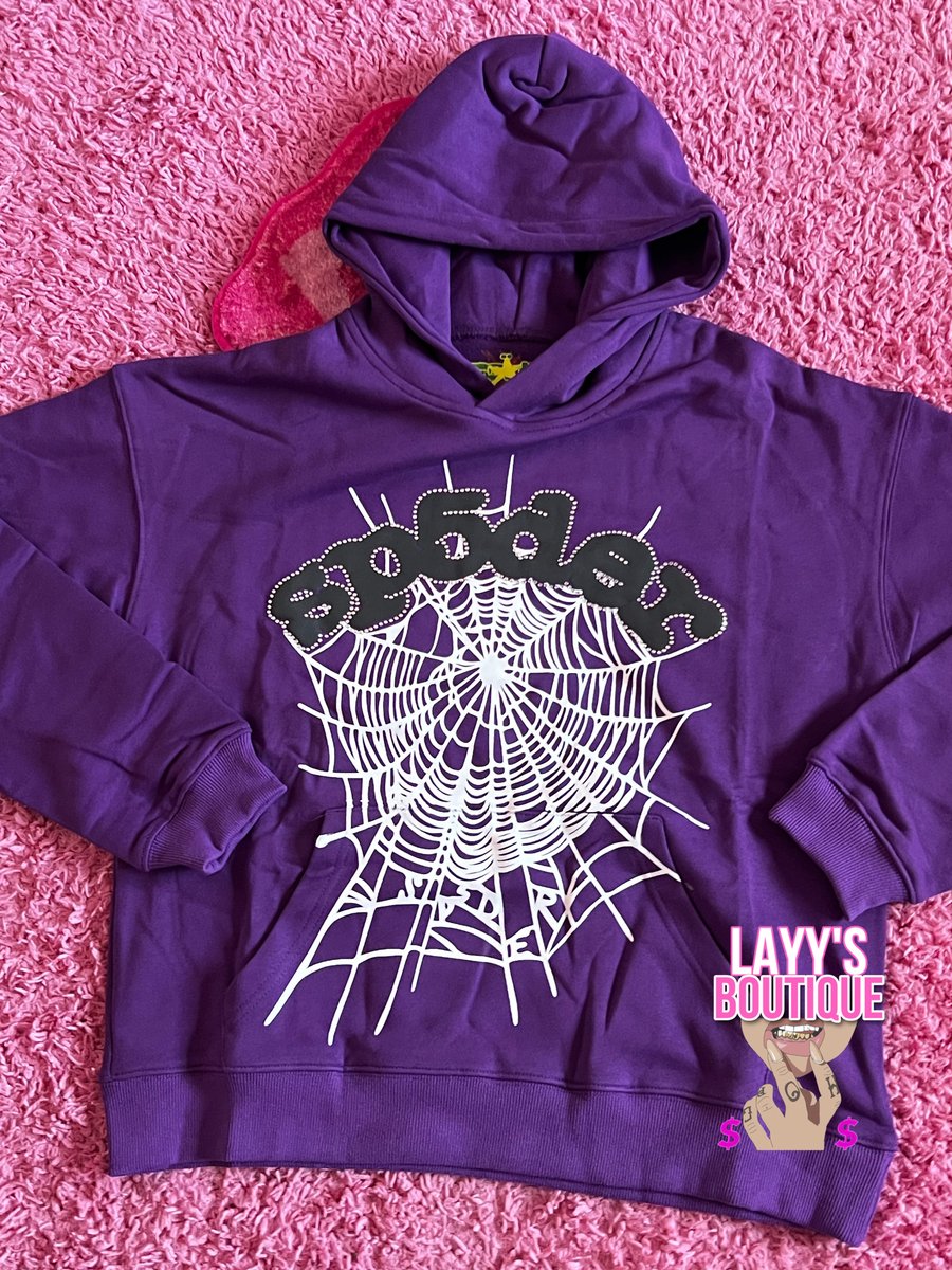 Purple Sp5der Hoodie | Layys Closet