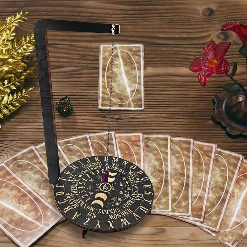 Wood Pendulum Display Jewelry Witch Display Storage Stand Crystal ...