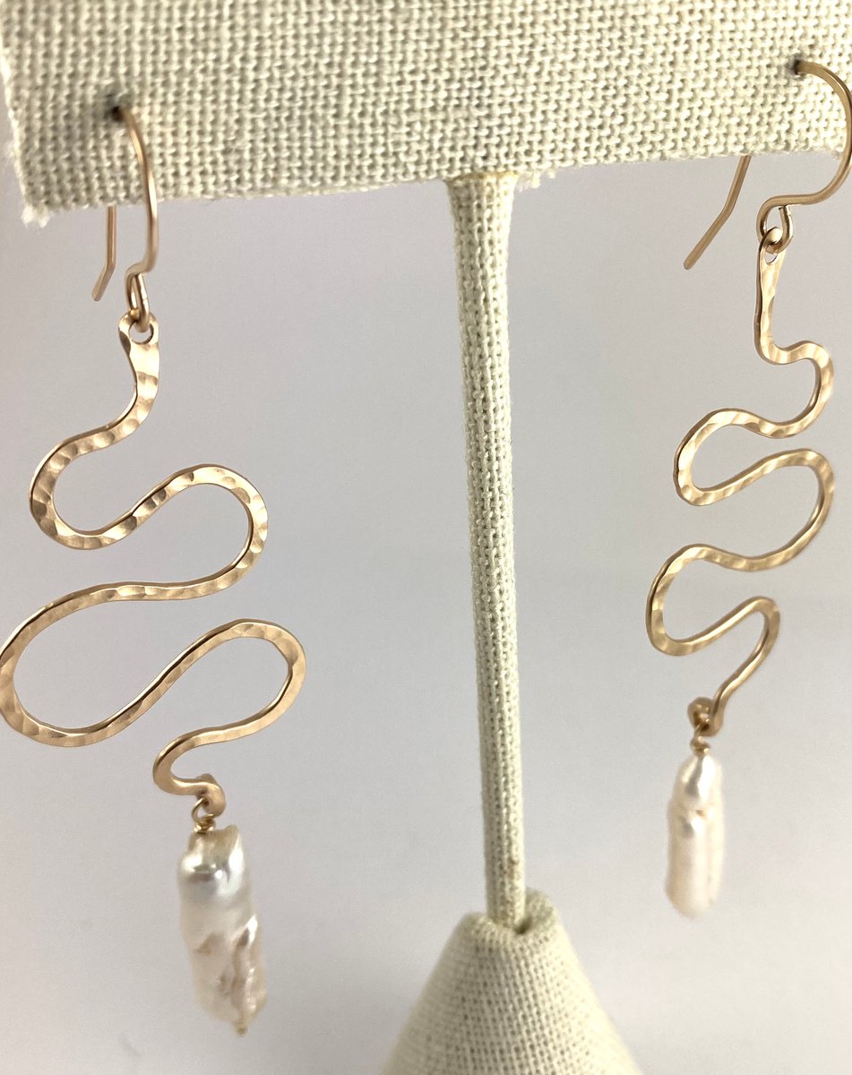 Snake Drops with Pearls | SERPENTINE AND FAIR