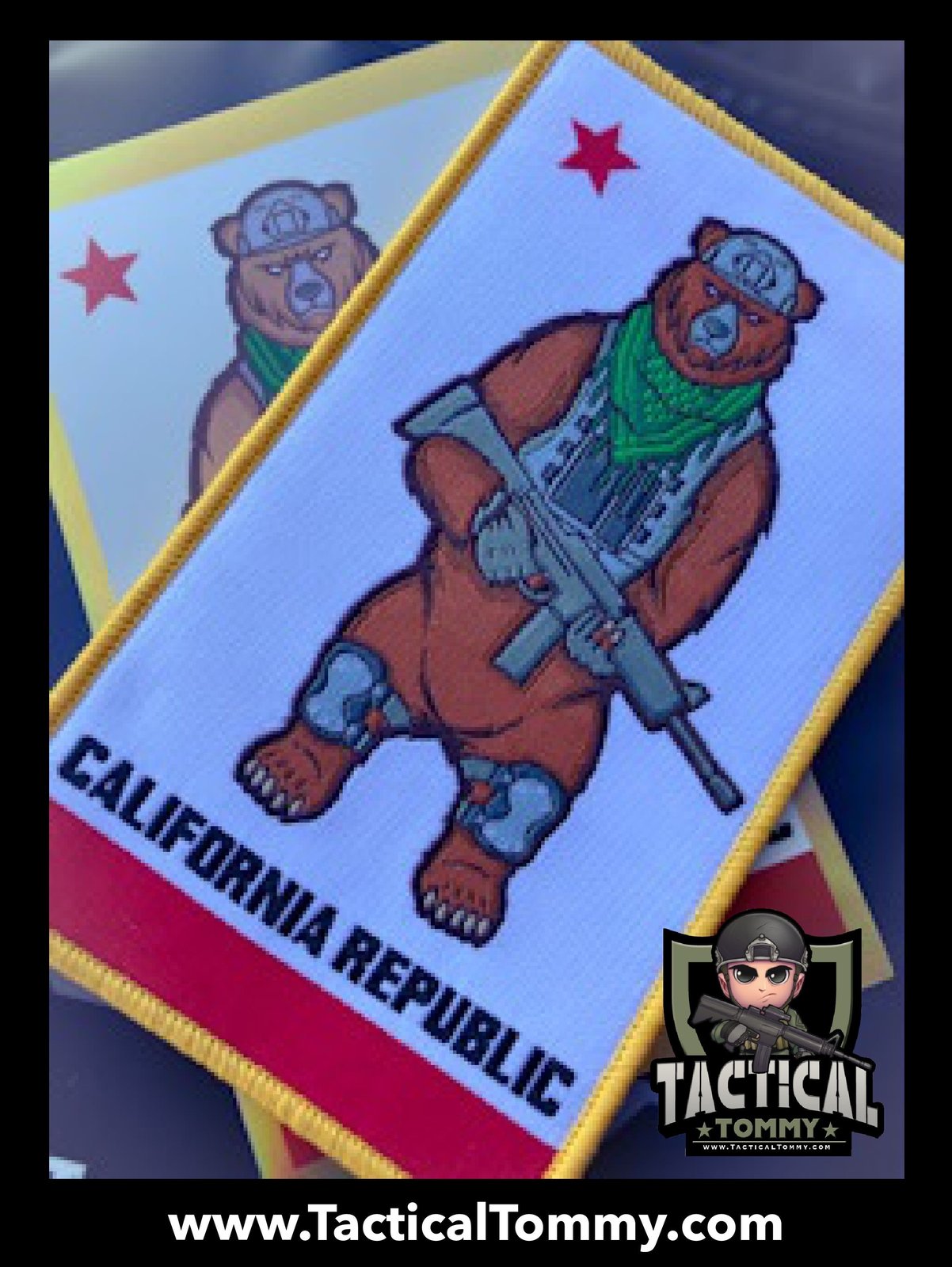 California Tactical Teddy Velcro Patch & Sticker | Tactical Tommy