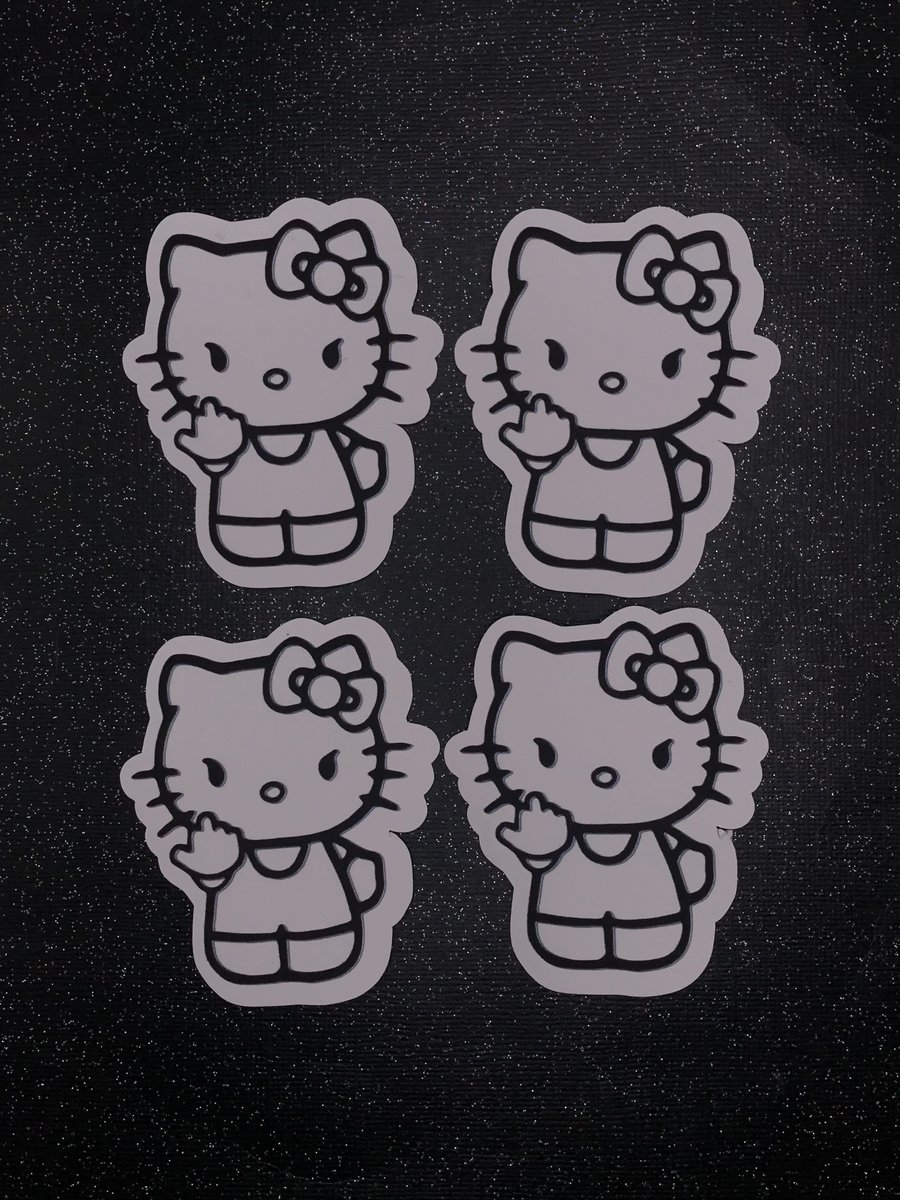 Angry Hello Kitty Sticker | Beauty By $hade