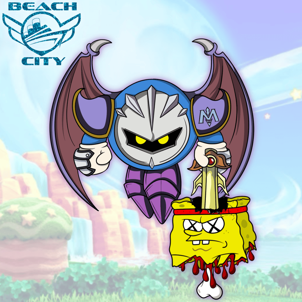 Meta Knight x SpongeBob | BEACHCITY.CO