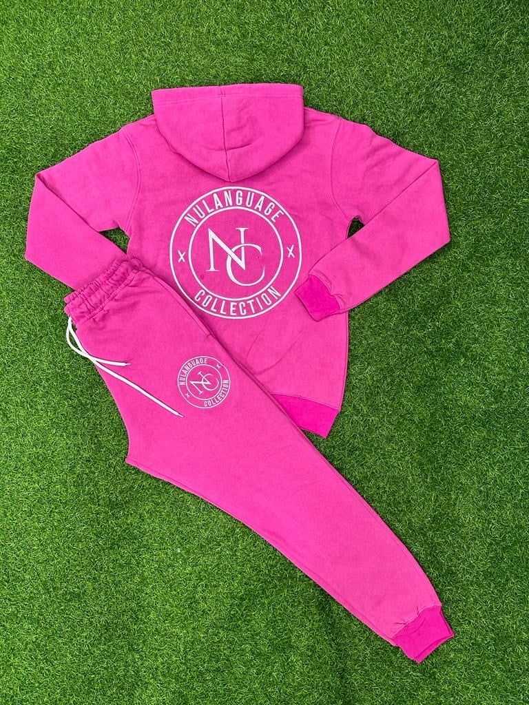 Rosé Badge logo sweatsuits | NuLanguage