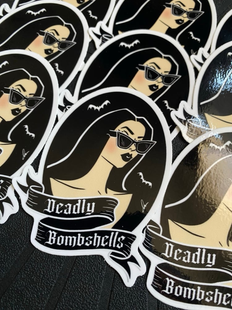 Deadly Bombshells Ghoul Babe- Laminated Sticker | Deadly Bombshells
