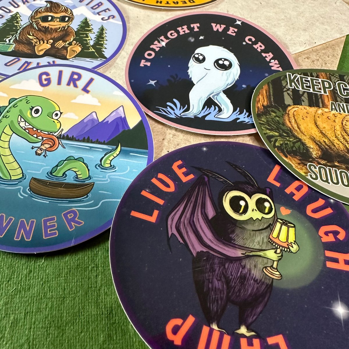 Cryptid Stickers | Harnett Studio