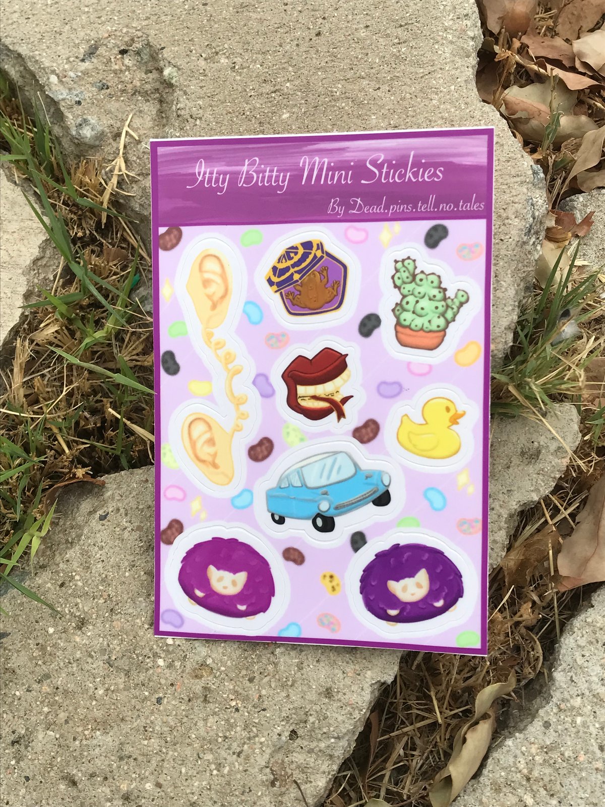 Itty Bitty Mini Vinyl Stickies Sheet | Dead Pins Tell No Tales