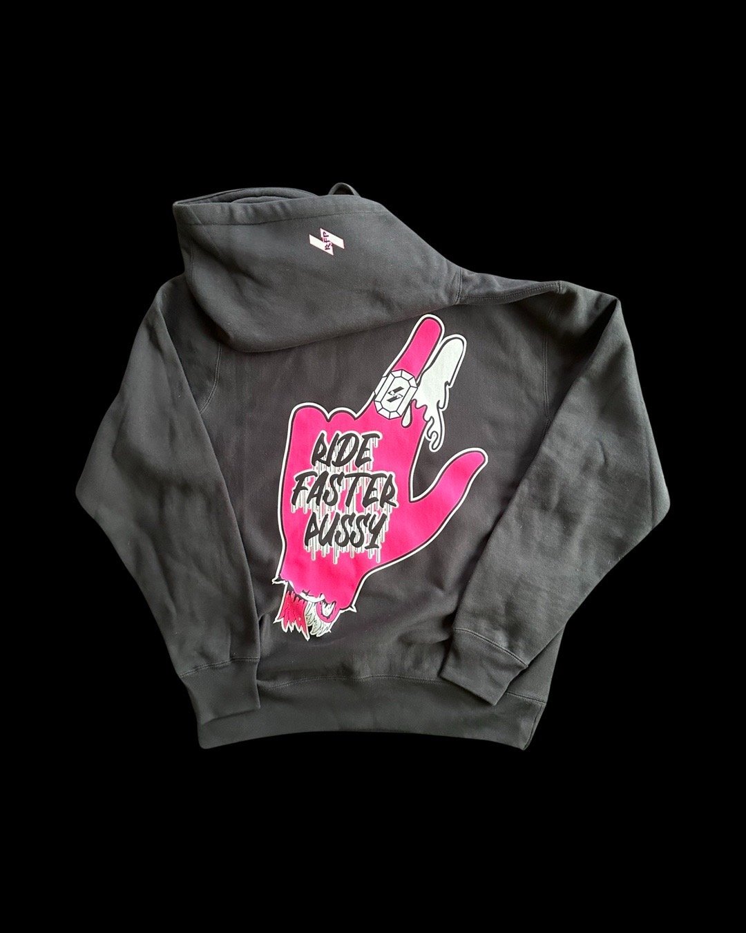 Finger Blaster 13.5 oz Legend hoodie | RideFasterPussy