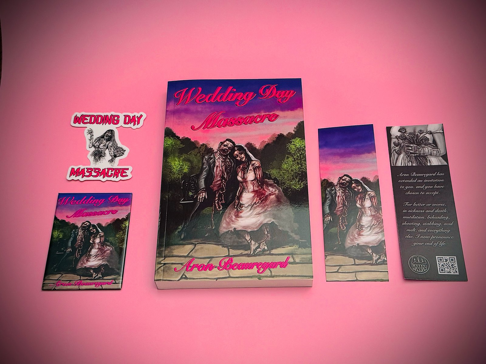 "Wedding Day Massacre" Signed Paperback Plus One Package | AB Horror