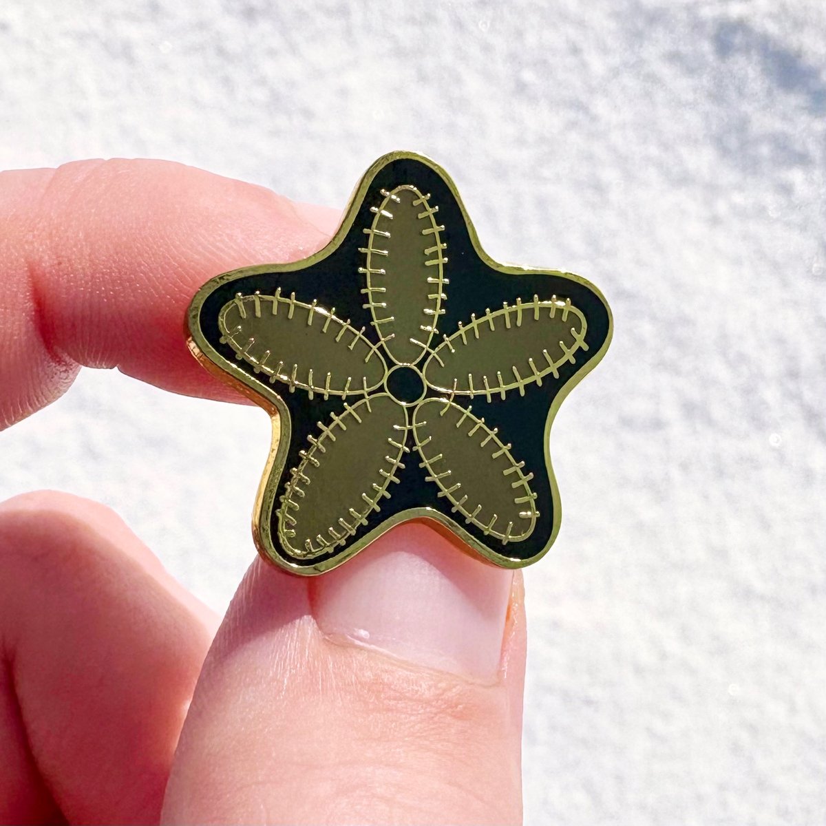 Star Crinoid 1” Enamel Pin | Microbiome Arts