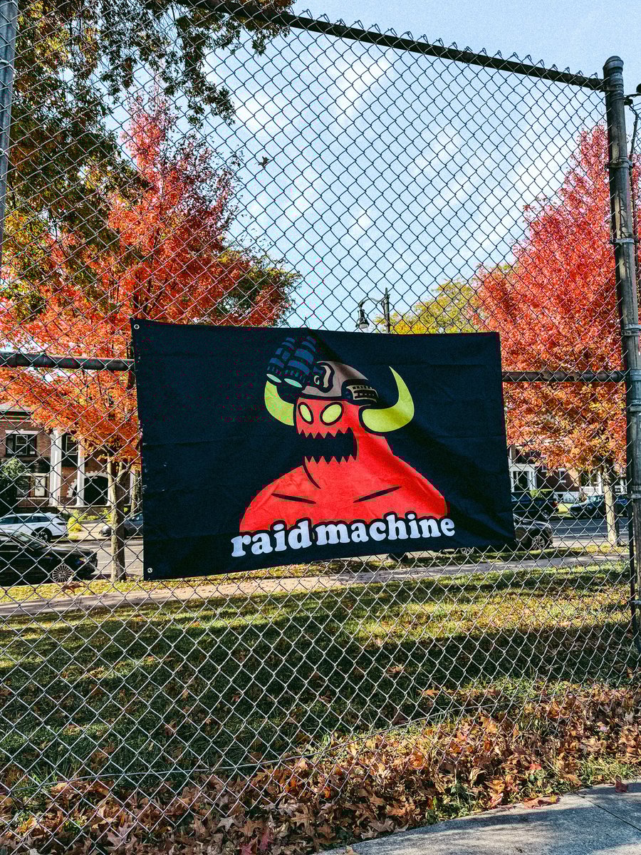 Raid Machine Flag | Center Fed Gang