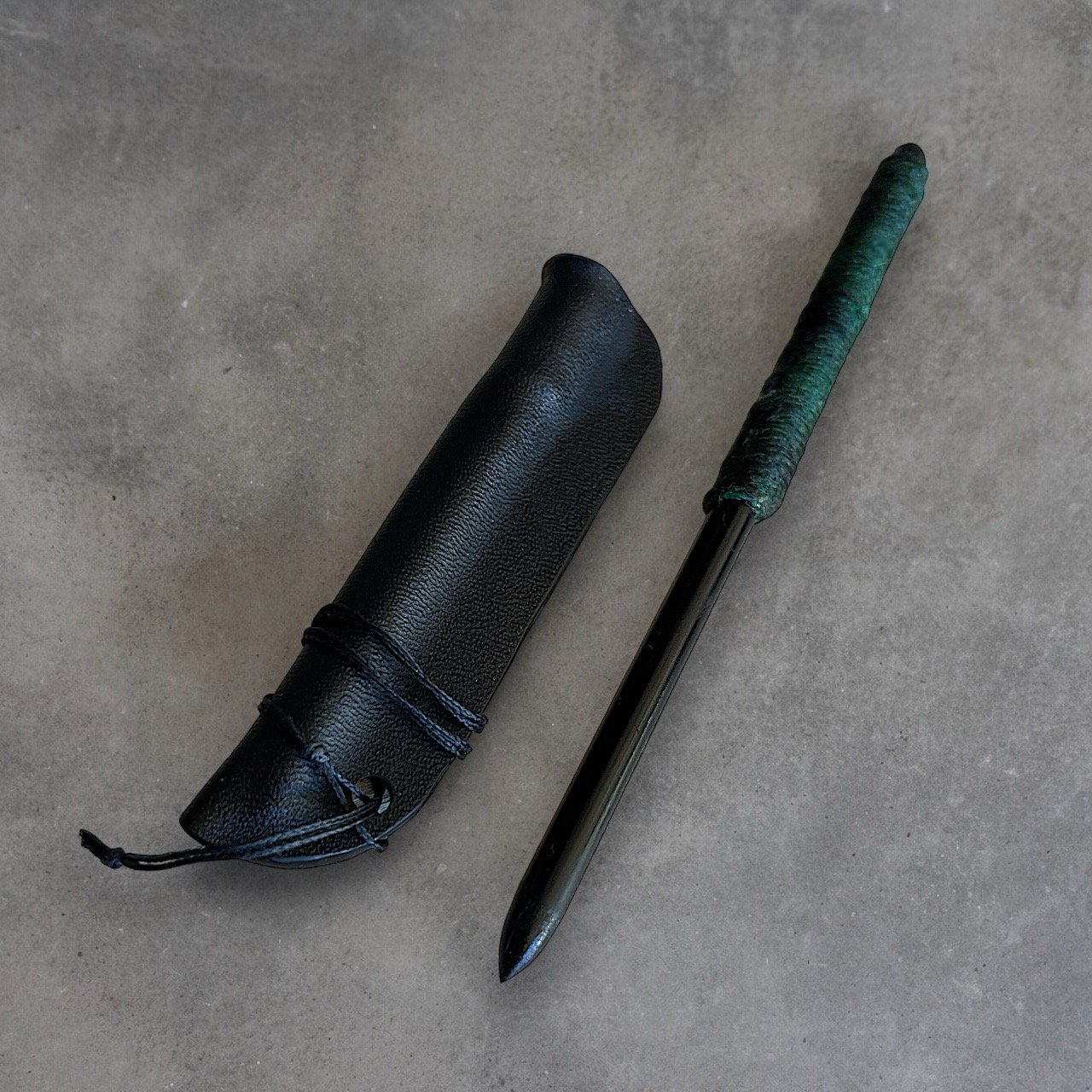 G10 Pocket Awl Black TenetCo Knives
