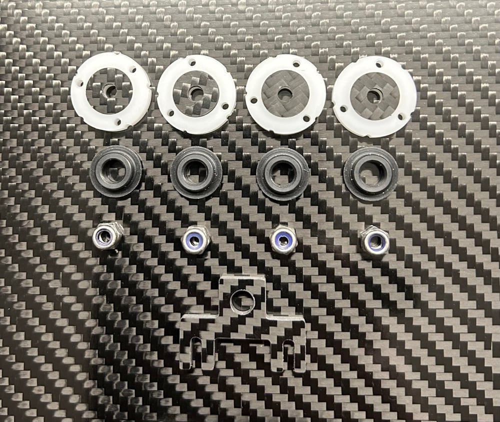 MCD upgraded shock piston and guide set 3 Holes | BoneHead-RC