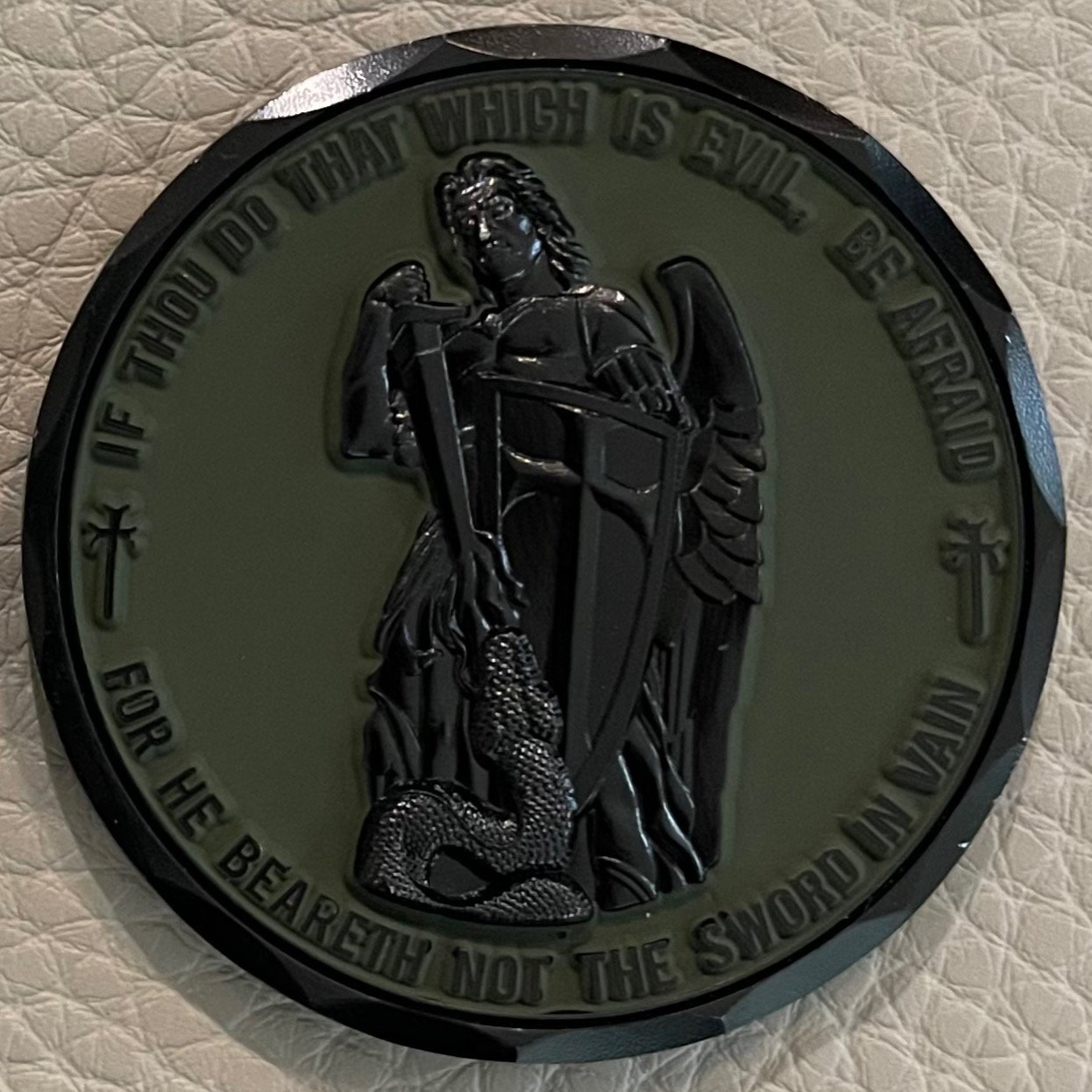 TACTI-COOL ST. MICHAEL COIN - OD GREEN | OLD PATROL HQ / FIERCE 5%