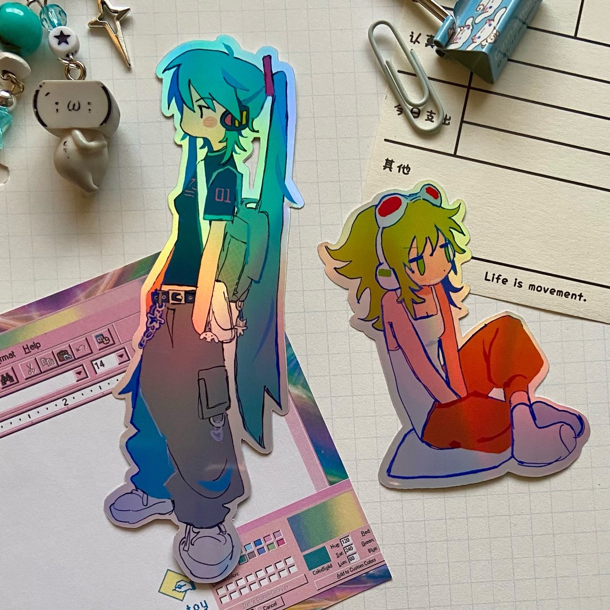 MIKU/GUMI STICKER | Kaogens