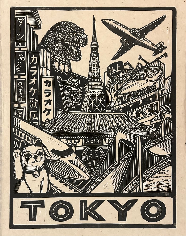 Tokyo Block Print | Brian Reedy