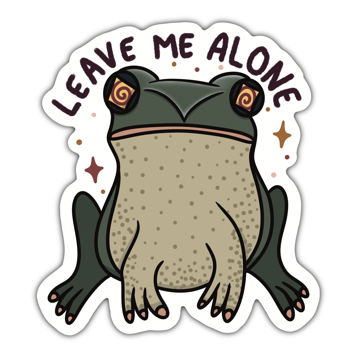 Leave Me Alone Frog - Sticker | Amanda Eiden