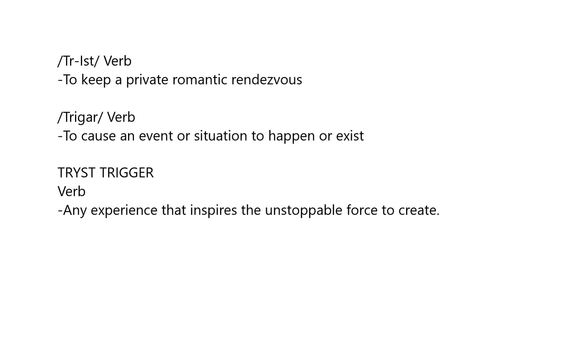 Home | Tryst Trigger Artworks