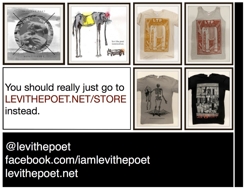 Levi The Poet's Goodies, Trinkets And Nicknacks — LEVI THE POET'S WEBSTORE