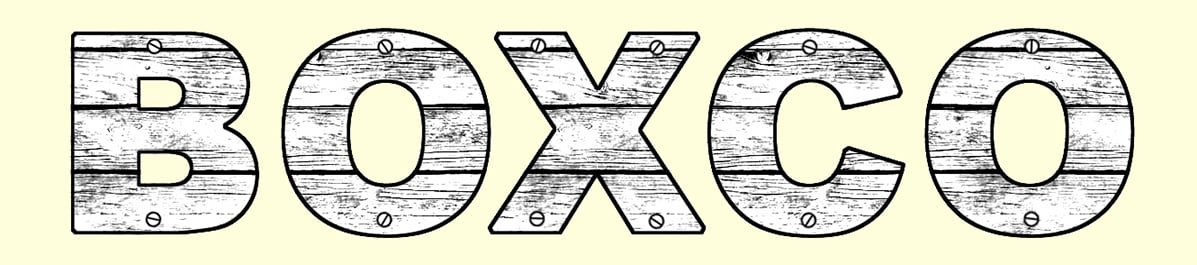 Caja pintada verde / Boxco